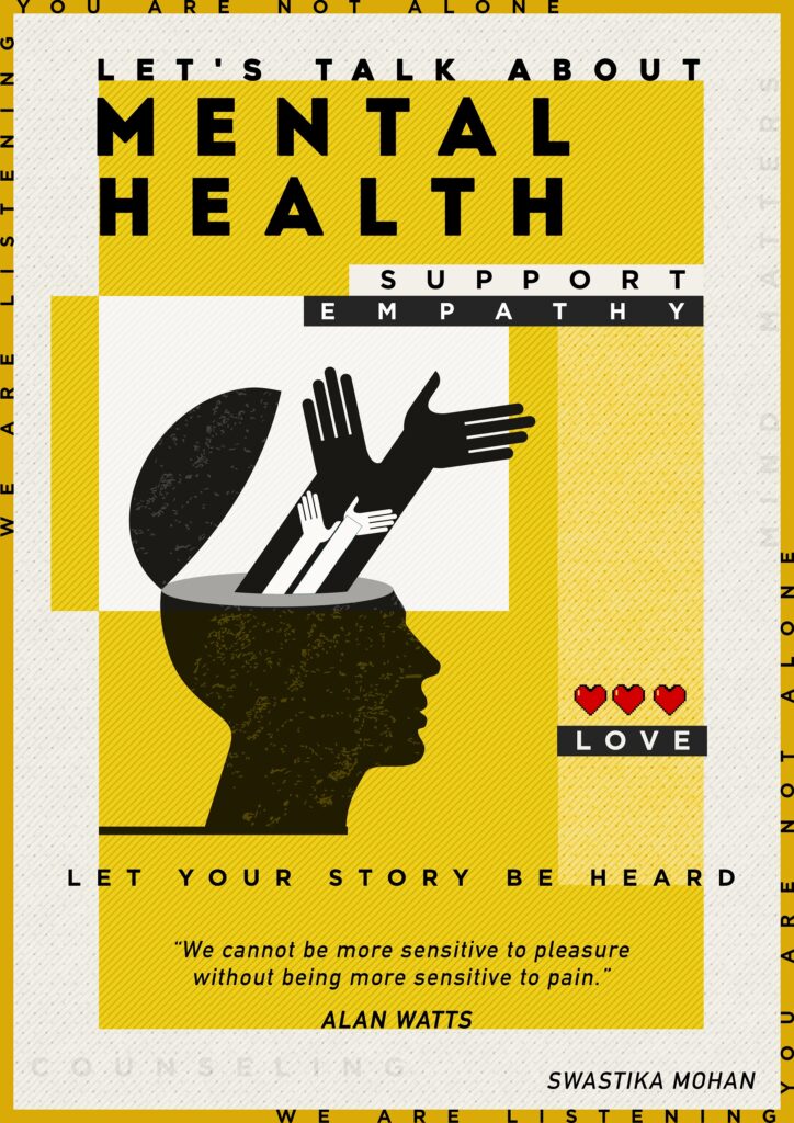 Let’s talk about mental health: A poster by Swastika Mohan – Youth Spring